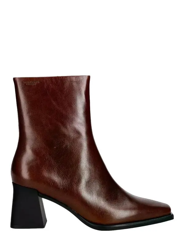 VAGABOND SHOEMAKERS Hedda Square-toe Leather Boots - Brown