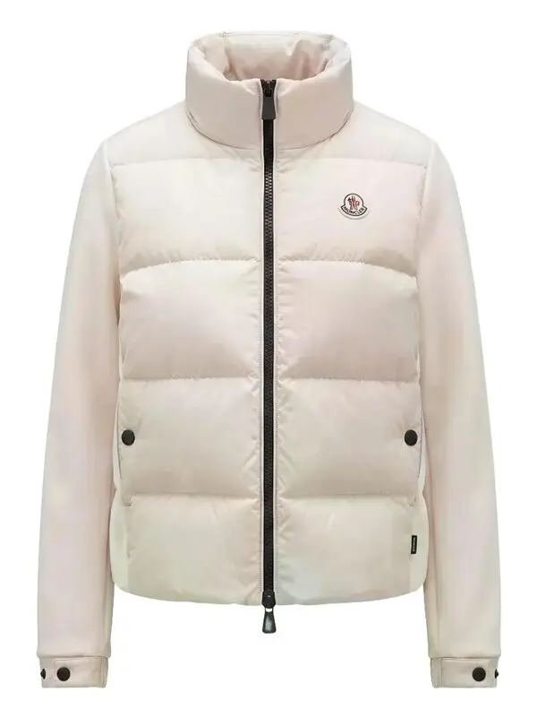 Moncler Quilted Panelled Jacket - Neutrals