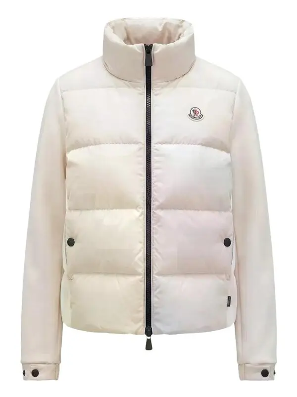 Moncler Quilted Panelled Jacket - Neutrals