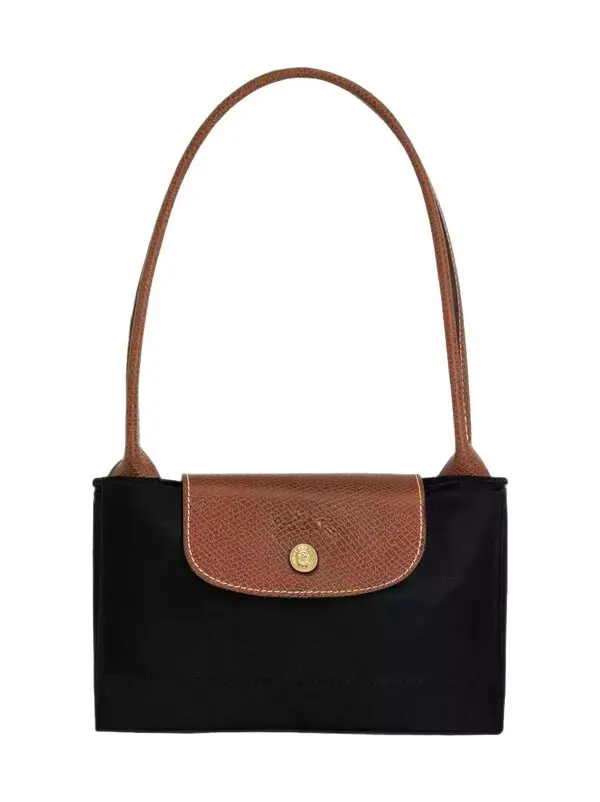 Longchamp M Le Pliage Leather-trim Tote Bag - Black