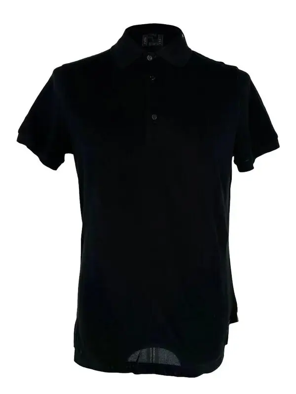 Fendi Logo-embroidered Polo Shirt - Black
