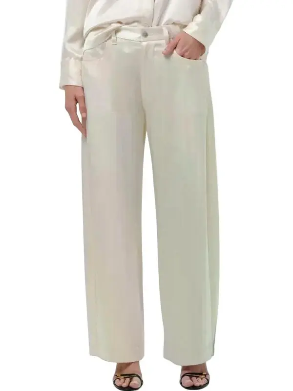 Citizens Of Humanity Brynn Hammered-satin Trousers - Neutrals