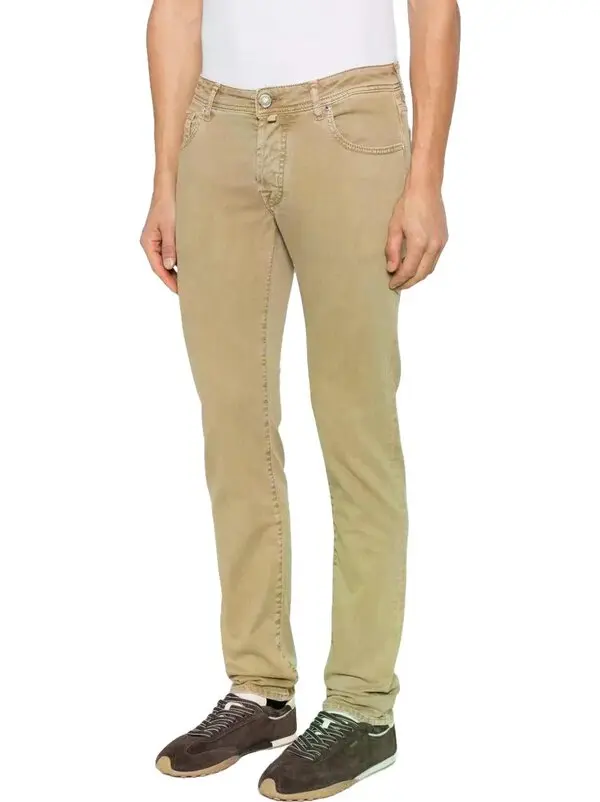 Jacob Cohen Nick Logo-patch Slim-fit Jeans - Brown