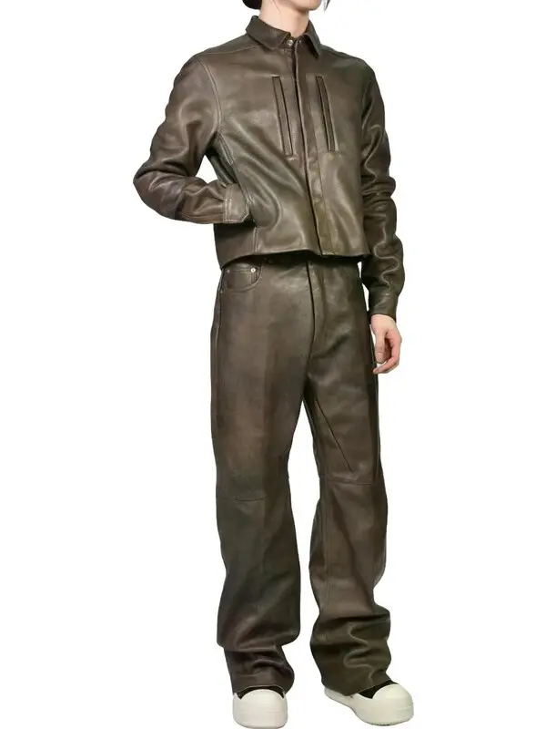 Rick Owens Alice Leather Jacket - Brown