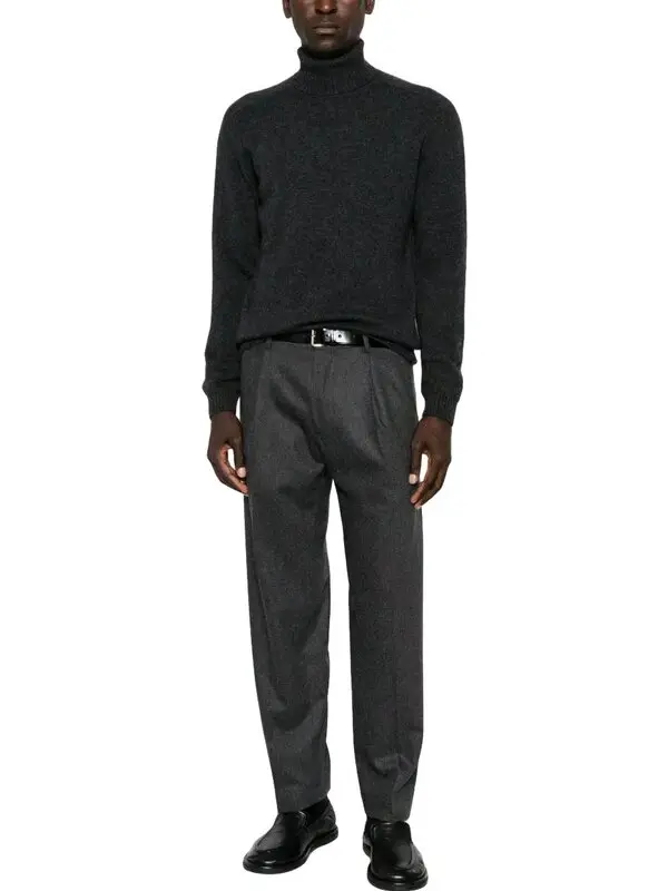 Boglioli Roll-neck Knitted Sweater - Grey