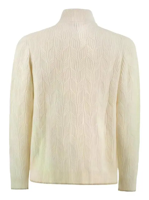 Fedeli Cable-knit Cashmere Cardigan - Neutrals