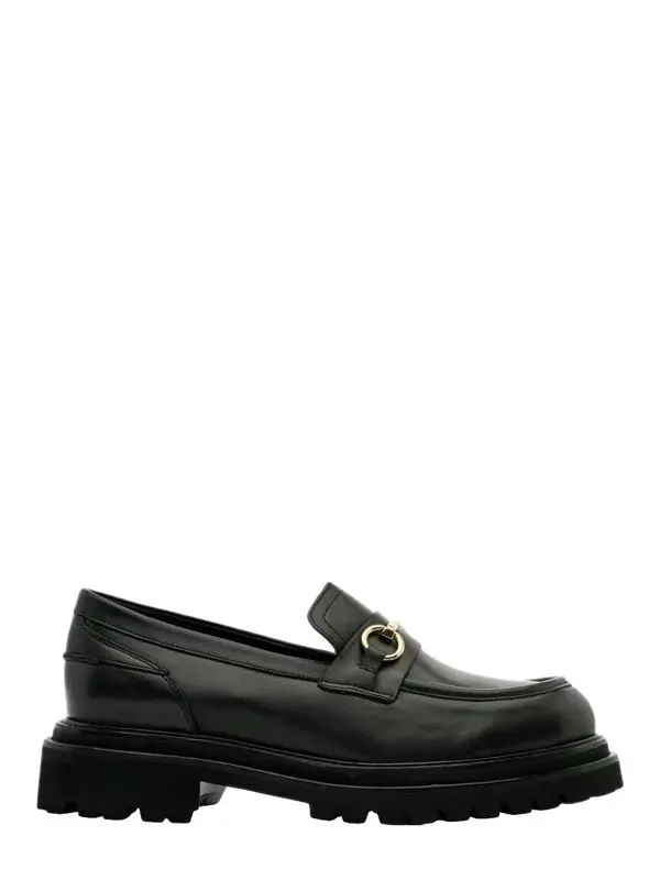 LOTTUSSE Covent Horsebit Loafers - Black
