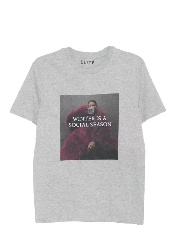 ELITE Graphic-print T-shirt - Grey