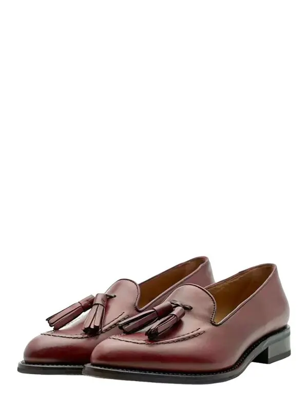 LOTTUSSE Cambridge Tassel-detail Loafers - Red