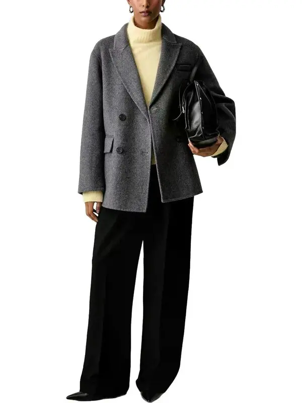VICOLO Double-breasted Blazer - Grey