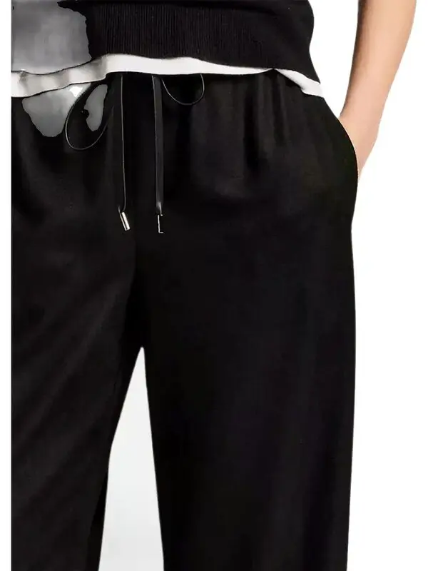Vince Drawstring-waist Trousers - Black