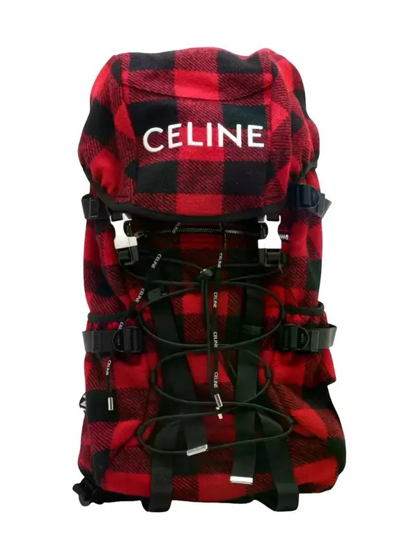 Celine 2000-2026 Wool Trekking Backpack - Red