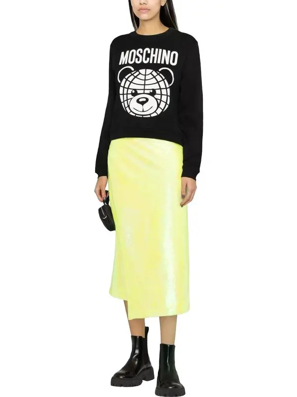 Moschino Teddy Bear Crew-neck Sweatshirt - Black