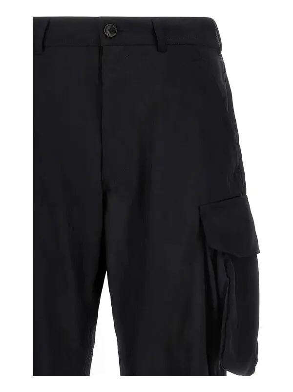 Comme Des Garçons Pinstriped Cargo Pants - Blue