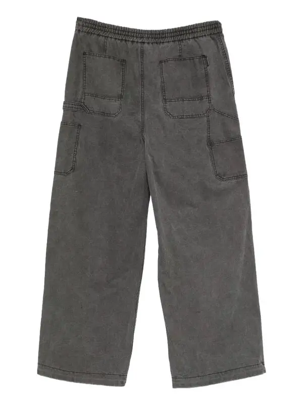 JUUN.J Ripstop-textured Panelled Trousers - Grey