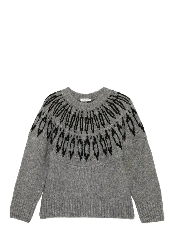 Altuzarra Coleman Intarsia-knit Sweater - Grey