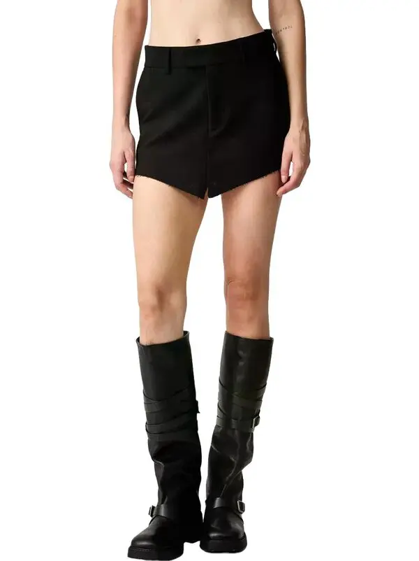 Vetements Raw-edge Mini Skirt - Black