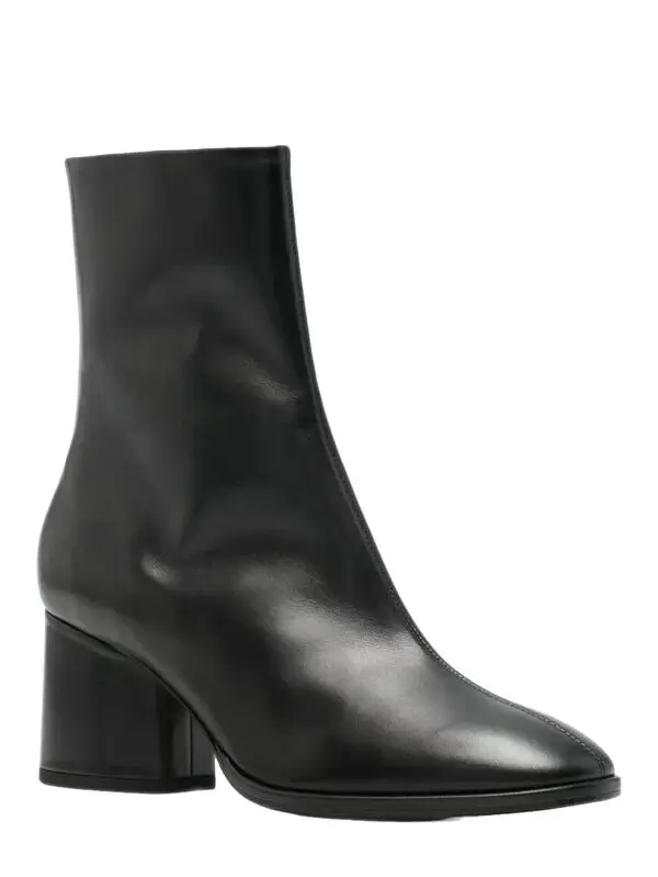 AeydĒ Ayla Block-heel Leather Ankle Boots - Black