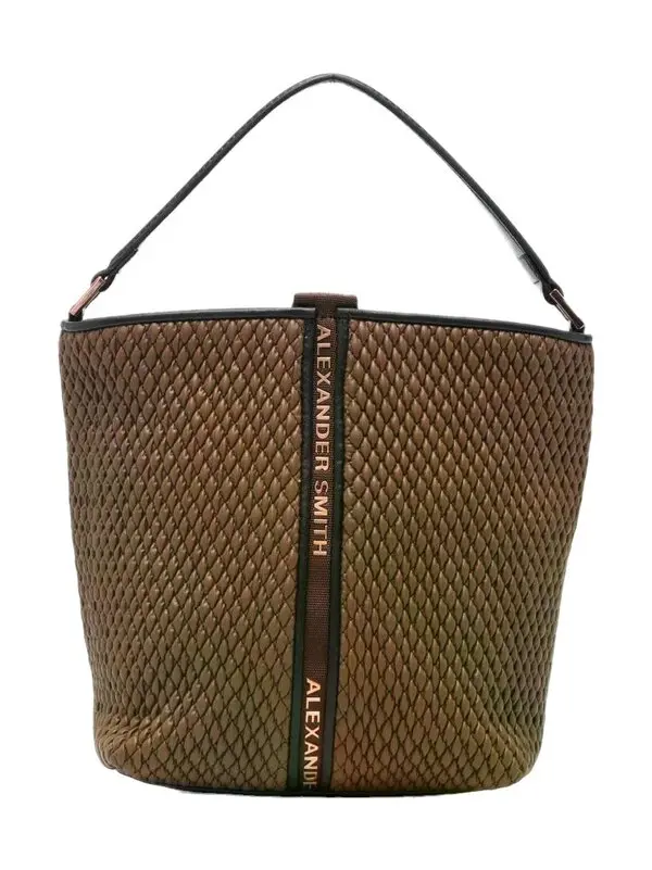 ALEXANDER SMITH Small Julie Quilted Tote Bag - Brown