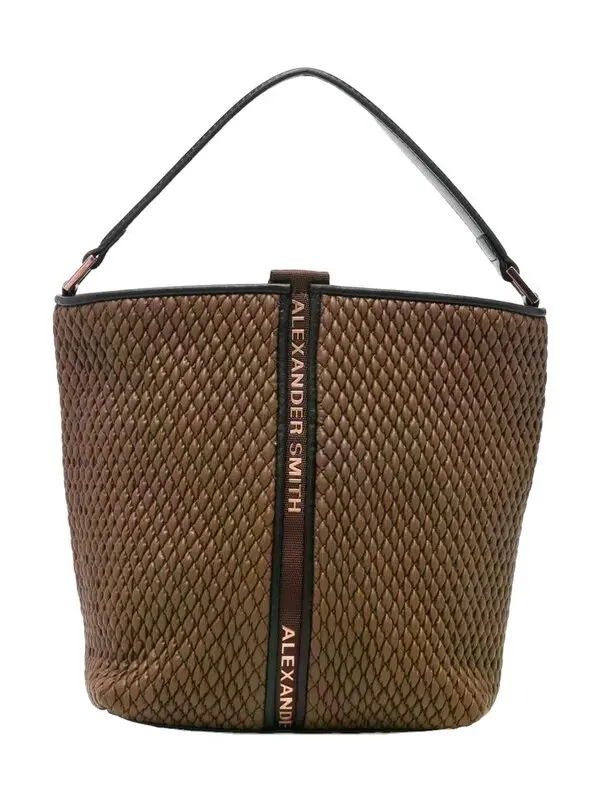 ALEXANDER SMITH Small Julie Quilted Tote Bag - Brown
