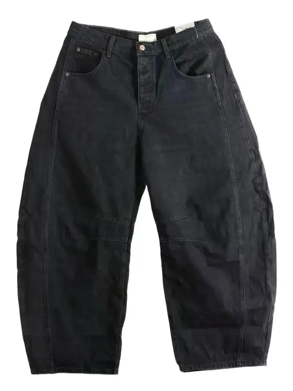 Free People Soundwave Tapered Jeans - Black