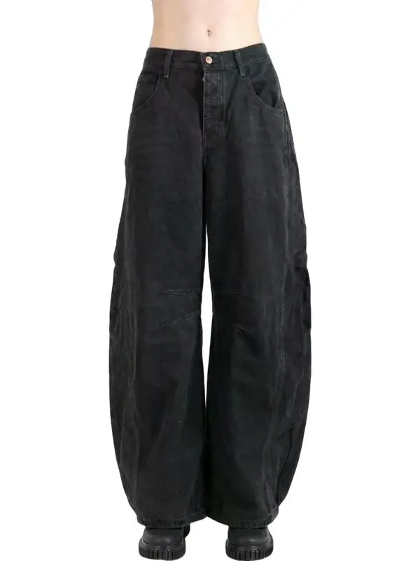 Free People Soundwave Tapered Jeans - Black
