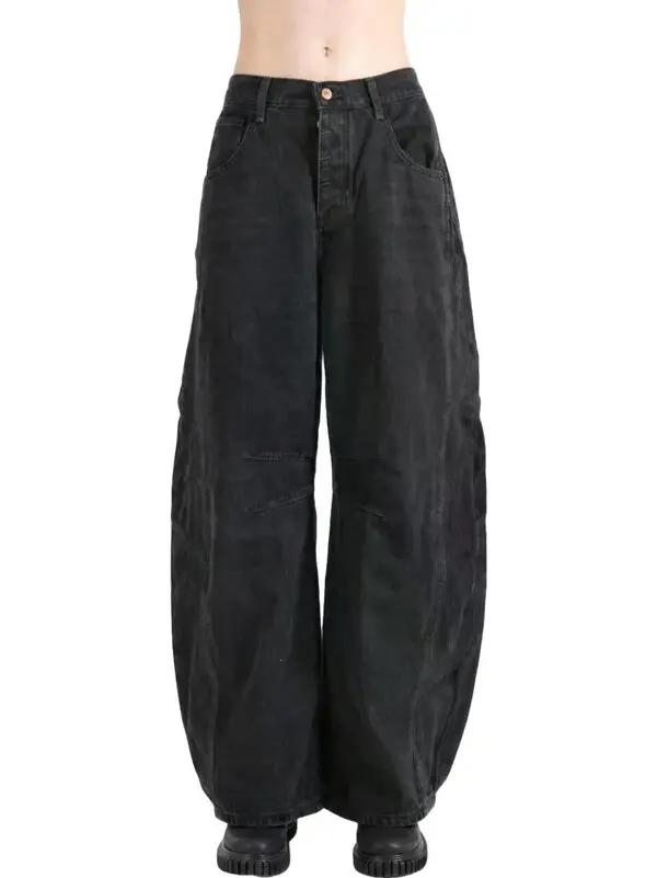 Free People Soundwave Tapered Jeans - Black