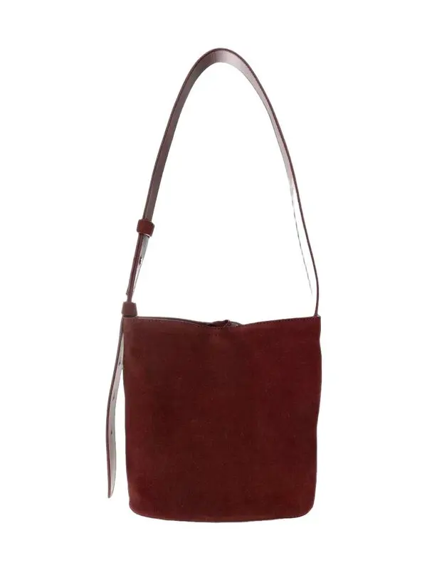 LIÉ STUDIO Paula Suede Shoulder Bag - Red
