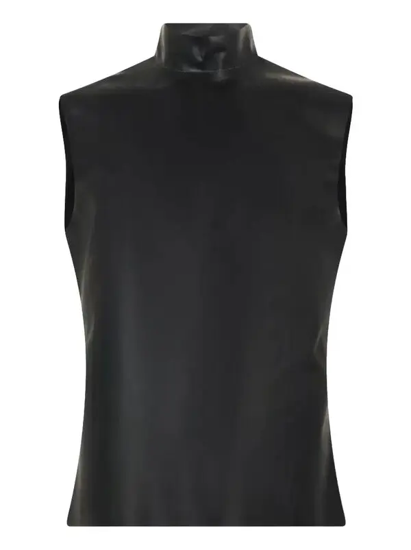 Moschino High-neck Sleeveless Vest - Black