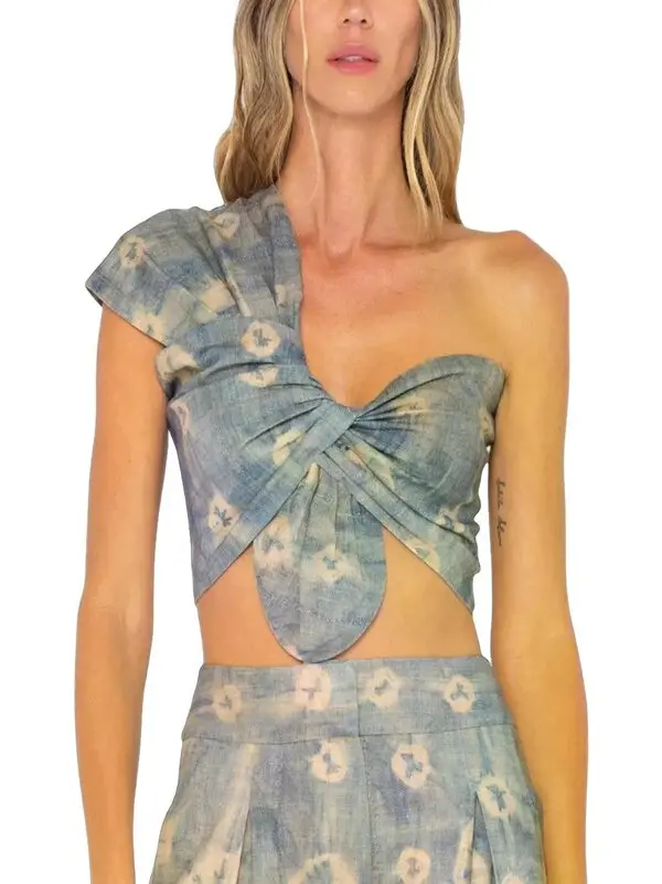 JBQ Sol Twist-detail Top - Blue