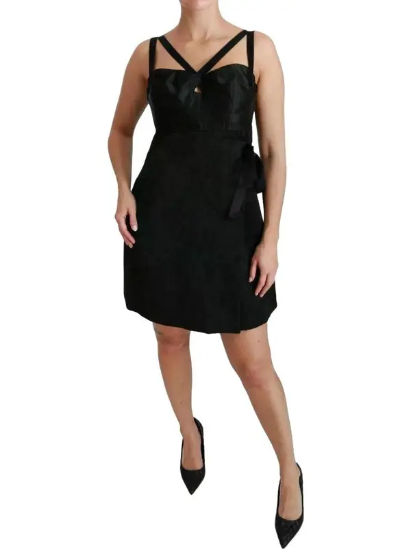 Dolce & Gabbana Sweetheart-neck Mini Dress - Black