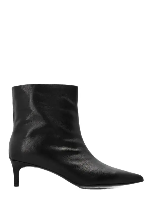 BLACK SUEDE STUDIO Trina 50 Pointed-toe Ankle Boots - Black