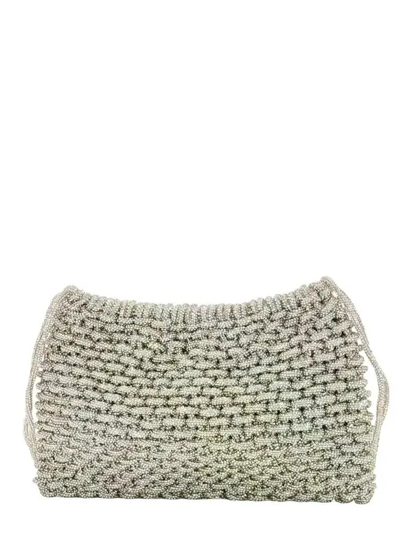 HIBOURAMA Penelope Crystal-embellished Shoulder Bag - Silver