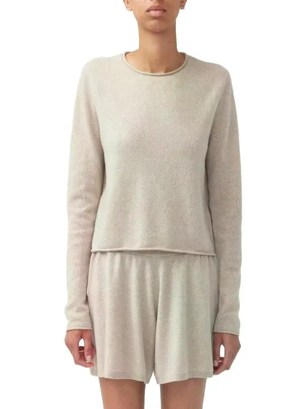 LISA YANG Ida Sparkle Sweater - Neutrals