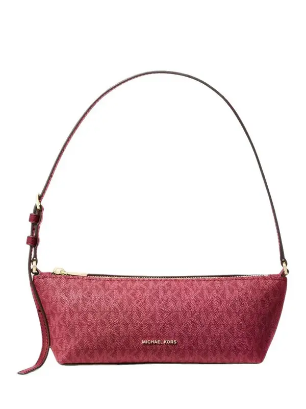 Michael Kors Laila Small Signature Logo Satchel - Red