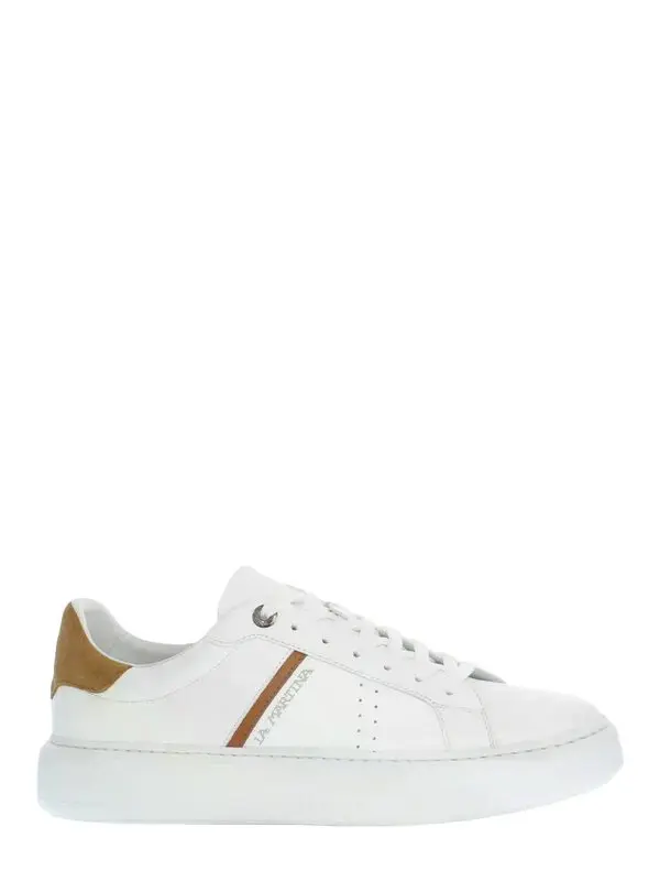 LA MARTINA Logo-print Leather Sneakers - White