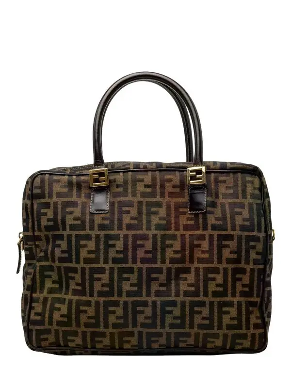 Fendi 20th Century Zucca Canvas Business Bag - Brown