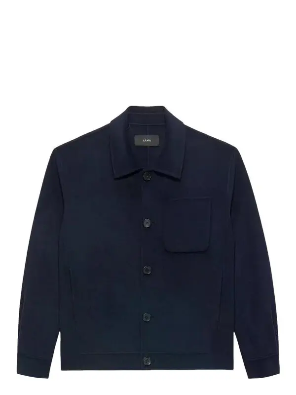 ARMA Jur Button-up Wool Jacket - Blue