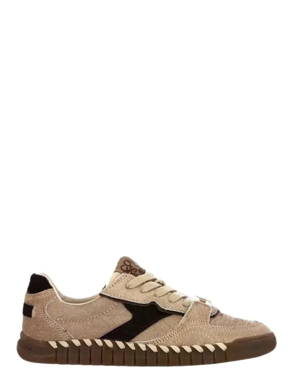 COLORS OF CALIFORNIA Tahoe Pony-hair Whipstitch Sneakers - Neutrals
