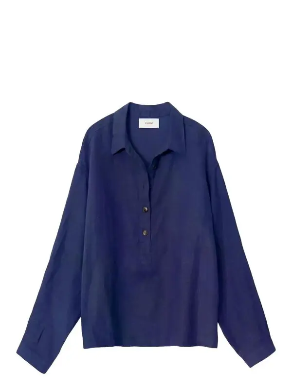 Xirena Booker Button-cuff Blouse - Blue