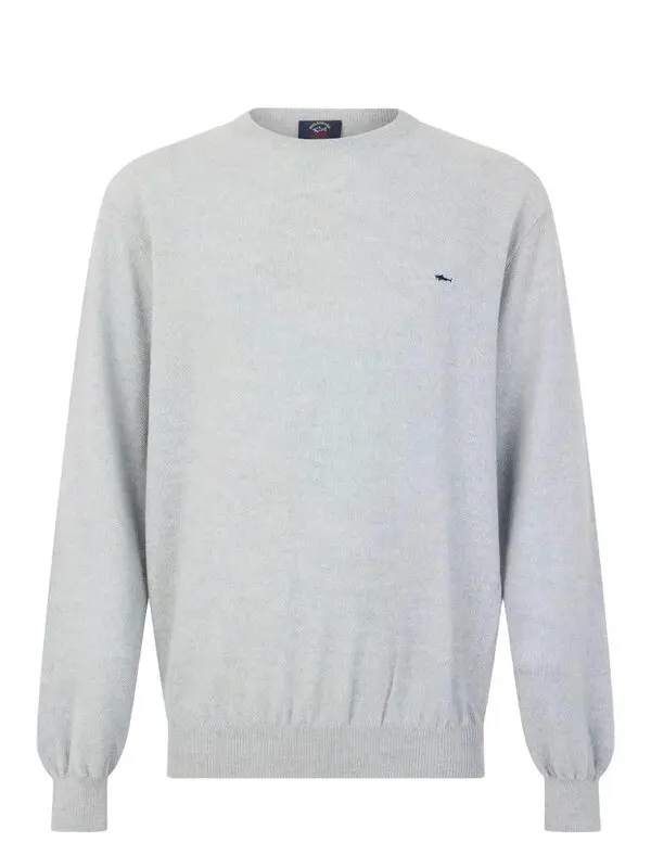 Paul & Shark Crew-neck Wool Sweater - Grey
