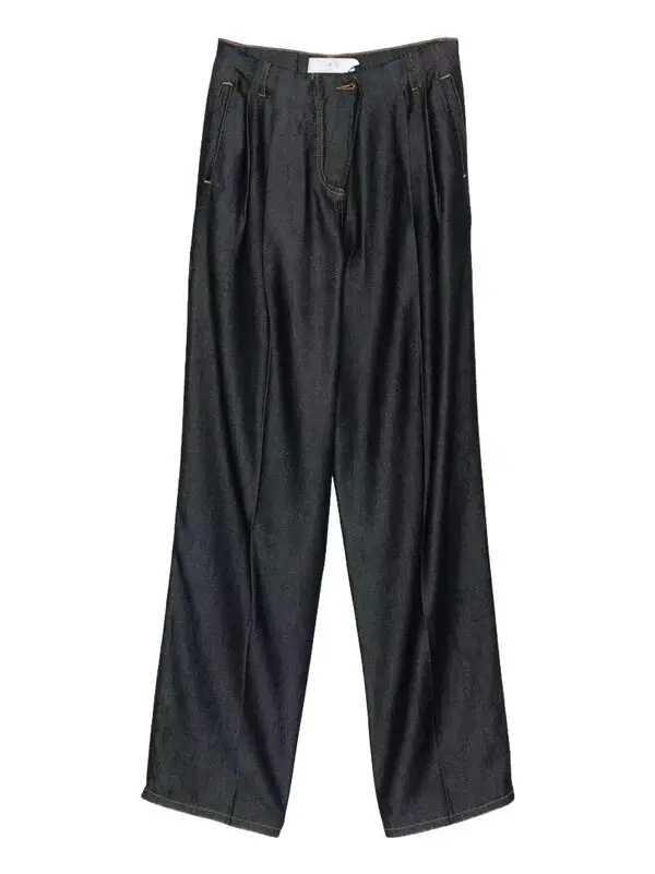 IRO PARIS Pleated Wide-leg Jeans - Blue