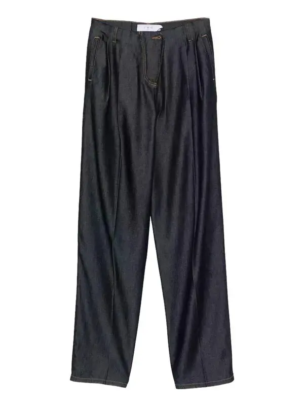IRO PARIS Pleated Wide-leg Jeans - Blue