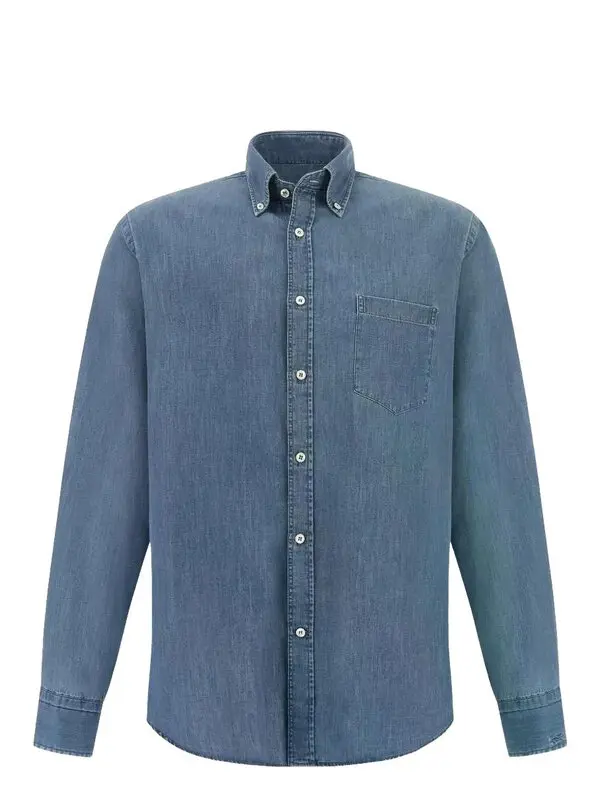 Paul & Shark Soffio Button-down Denim Shirt - Blue