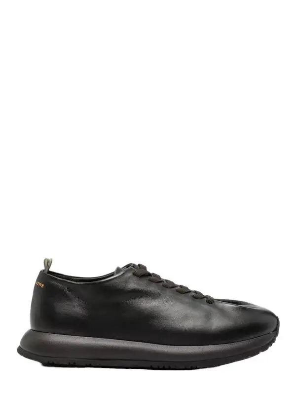 Officine Creative Papel Leather Sneakers - Brown