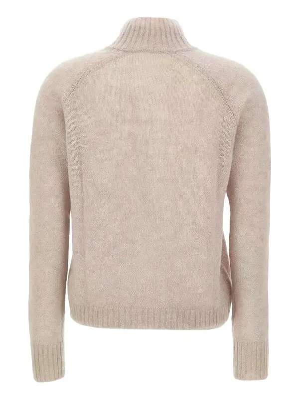 GRAN SASSO Half-button High-neck Sweater - Neutrals