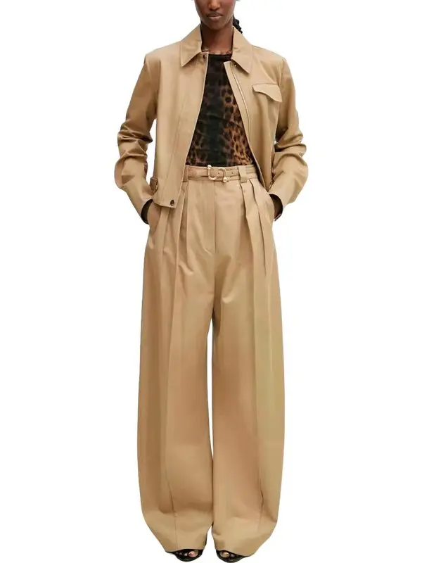 Sportmax Belted Flap-pocket Jacket - Neutrals