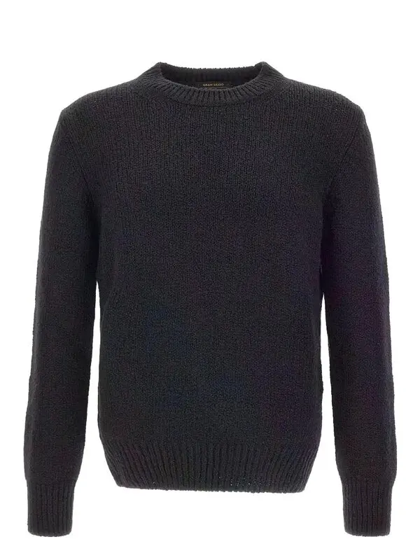 GRAN SASSO Textured Knit Sweater - Black