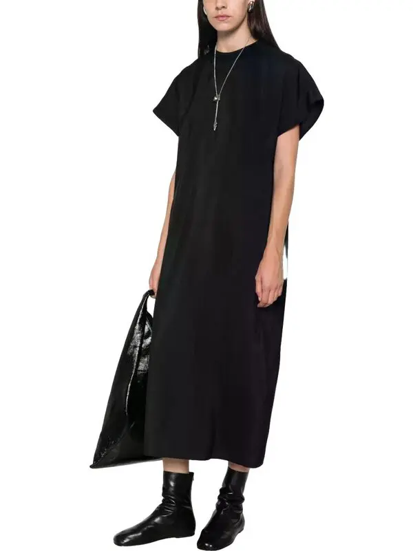 Sofie D'hoore Short-sleeve Slit-back Maxi Dress - Black