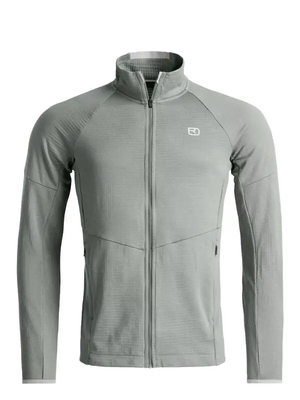 ORTOVOX Grid-pattern Raglan-sleeve Jacket - Green